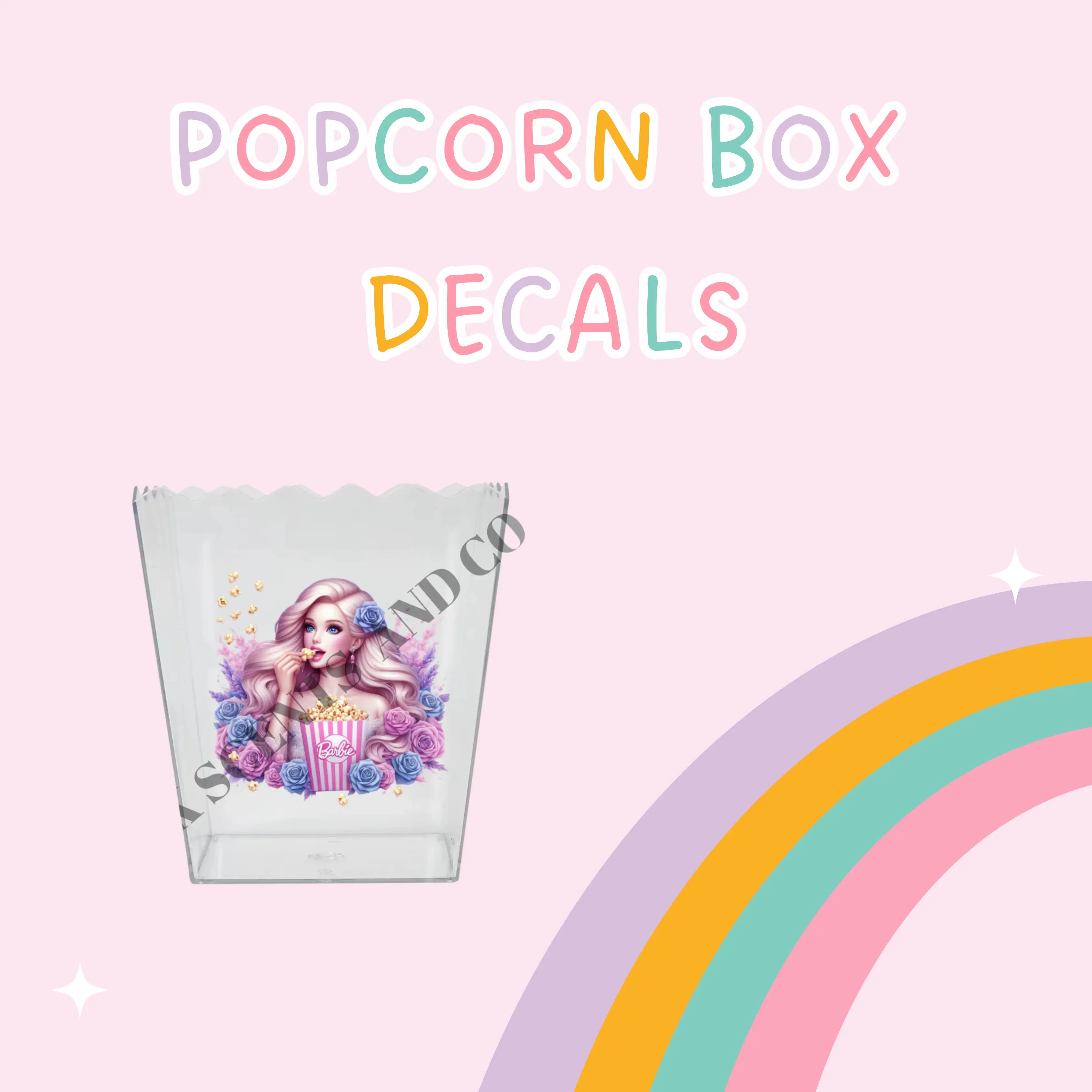 Popcorn Box Decals – KK Scents & Co.