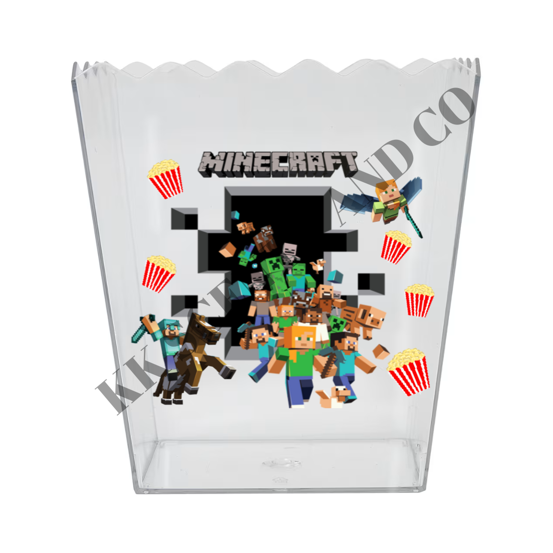 Minecraft Popcorn Box Decal – KK Scents & Co.